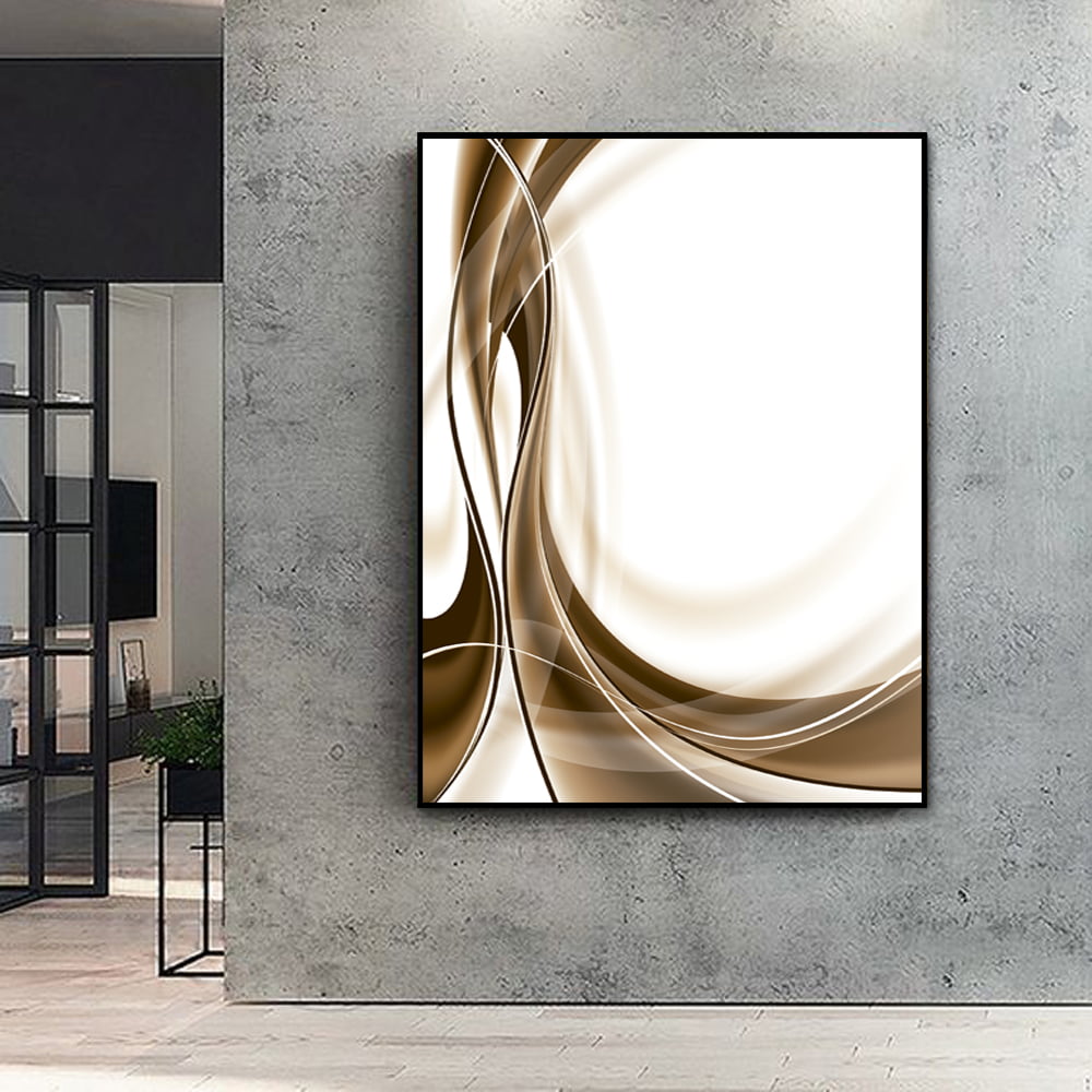 Quadro Decorativo para Sala de Estar Abstrato Rosê